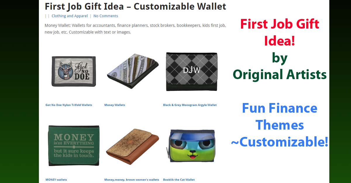Finance Profession - Money Themed Customizable Wallets