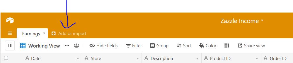 Airtable Spreadsheet for Zazzle Income - Earnings and Referral Tutorial
