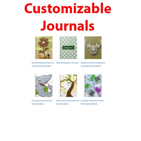 Money Notebooks and Journals - Customize for Perfect Gift